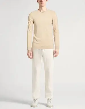 Crossley Lightweight Mélange Cashmere Crewneck Sweater - White