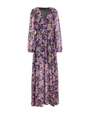 Floral Print Maxi Wrap Dresses