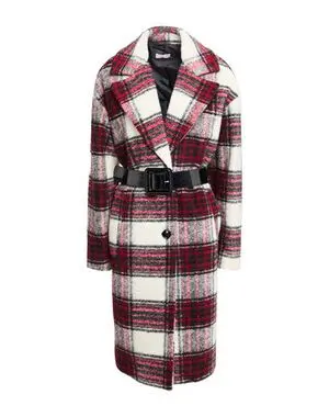 LIU •JO Belted Tartan Flannel Coat