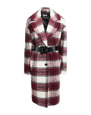 LIU •JO Belted Tartan Flannel Coat