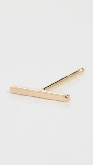Zoe Chicco 14k Gold Thin Bar Single Stud Earring