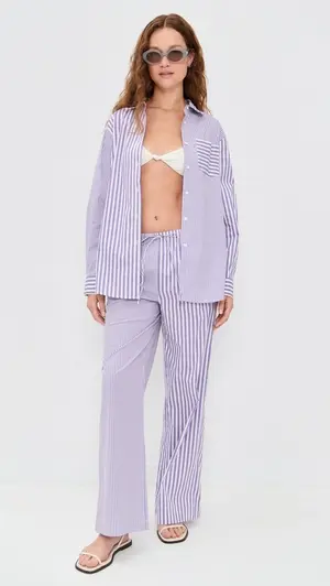 Solid & Striped The Avril Button Down - Ultra Violet