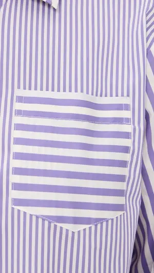 Solid & Striped The Avril Button Down - Ultra Violet