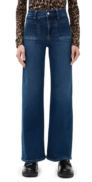 FRAME Slim Palazzo Jeans