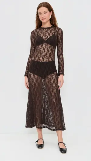 LE BOP Hattie Lace Maxi Dress