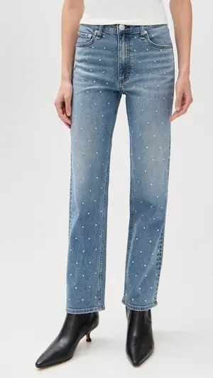 Rag & Bone Harlow Ankle Straight Jeans