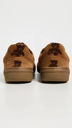 Acne Studios Bear Print Sneakers - Rust Brown