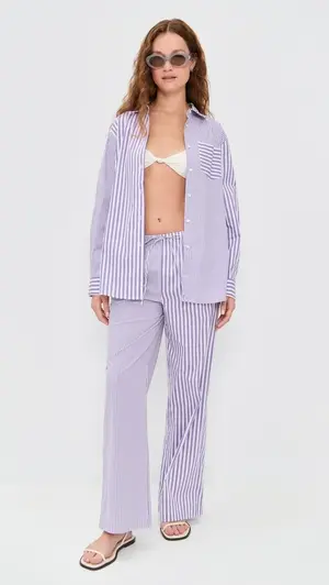 Solid & Striped Ashling Striped Poplin Pants