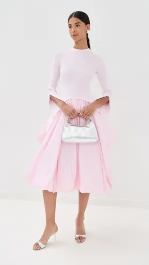 Simkhai Kenlie Long Sleeve Midi Dress - Blush