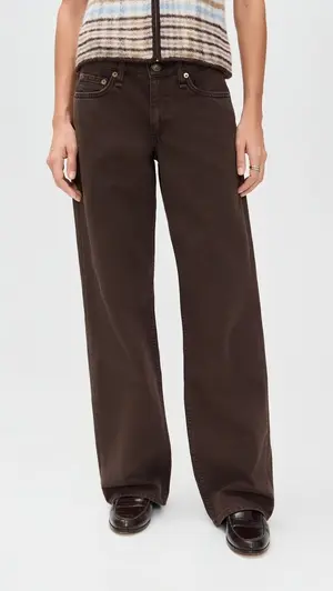 Rag & Bone Saige Low-rise Straight Jeans