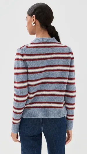Daughter Shetland Stripe V-neck