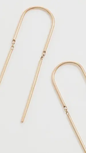 Zoe Chicco 14k Gold Wire Thread Through Earrings