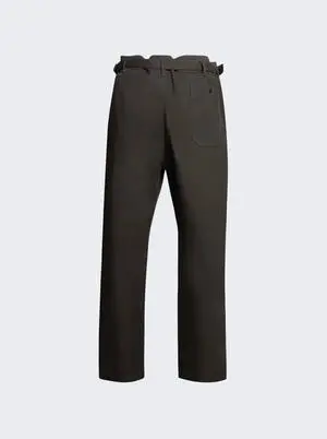 LEMAIRE Carrot Trousers - Brown