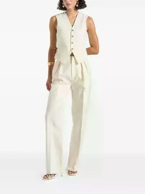 Manière De Voir Maniere De Voir Christine Tailored Belted Waistcoat - Neutrals