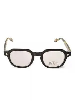 KADOR Geometric Glasses With Protective Case - Black