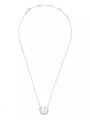 PANCONESI Serpant Twisted-pendant Necklace - Silver