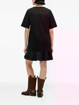 GANNI Mini Ruffled Pocket Dress