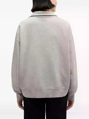GANNI Half-zip Organic Cotton Sweater