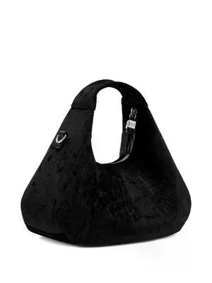 GANNI Mini Logo-detail Chain Tote Bag - Black