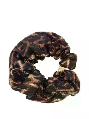 GANNI Textured Logo Hair Accessory - Black