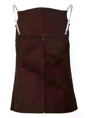 SHUSHU/TONG Fan-shaped Turn-down Collar Camisole Top