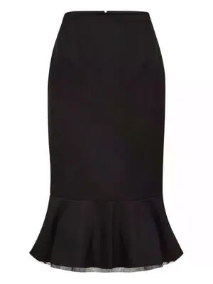 Nina Ricci Peplum Wool Skirt