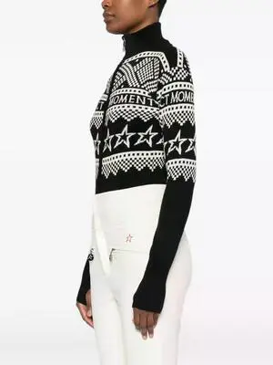 Perfect Moment Star-pattern Long-sleeve Bodysuit