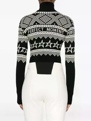 Perfect Moment Star-pattern Long-sleeve Bodysuit