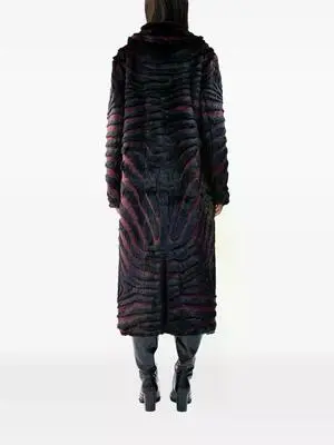 UNREAL FUR Gonzo Striped Faux Fur Coat