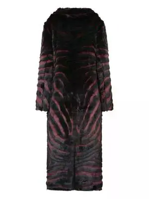 UNREAL FUR Gonzo Striped Faux Fur Coat
