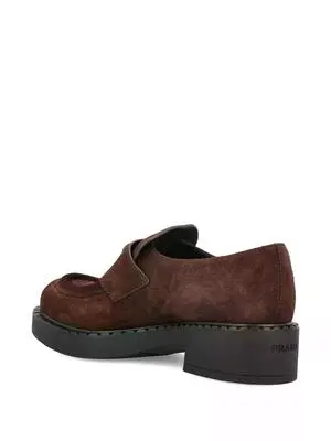 Prada Suede Loafers - Brown