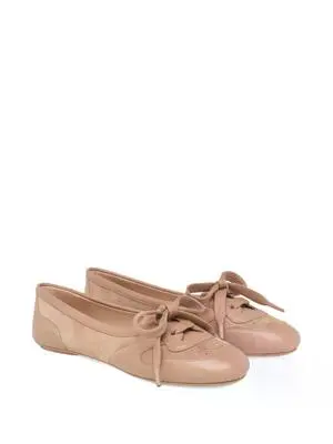 GIANVITO ROSSI Lace-up Ballet Flats