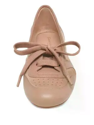 GIANVITO ROSSI Lace-up Ballet Flats
