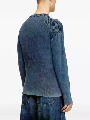 DIESEL® K-darren-d Ribbed Cut-out Sweater - Blue