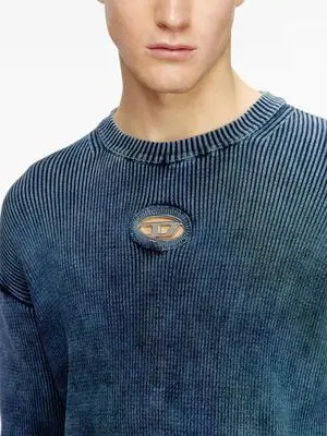 DIESEL® K-darren-d Ribbed Cut-out Sweater - Blue