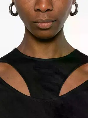 RHIZOME Evelyn Cut-out Asymmetric Midi Dress