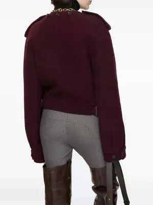 Burberry Detachable Scarf Wool Jacket