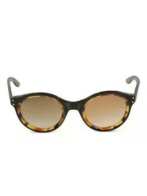 KADOR Round Frame Sunglasses With Gradient Lenses - Black