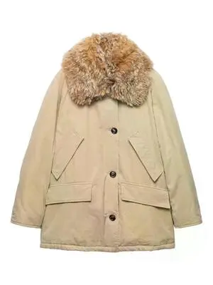 Prada Shearling-collar Jacket - Neutrals