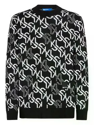 Karl Lagerfeld Monogram-pattern Sweater