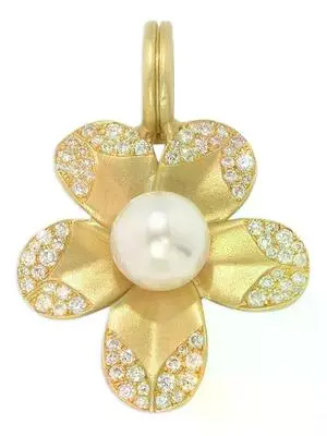 Irene Neuwirth 18k Yellow Diamond And Pearl Pendant - Gold