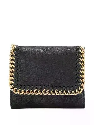 Stella McCartney Chain Flap Wallet - Black