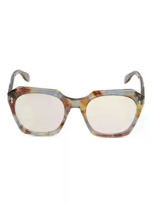 KADOR Gloria Glamour Geometric-frame Glasses - Blue