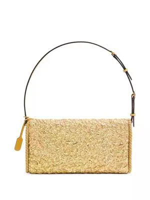 Valentino Garavani Small Devain Jacquard Shoulder Bag - Gold