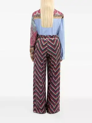 PIERRE-LOUIS MASCIA Chevron-pattern Trousers