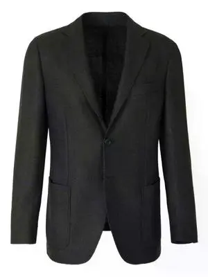 Scabal Lapel Button Straight Cut Blazer