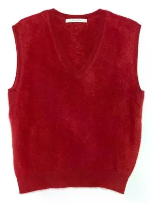 ABSOLUT CASHMERE Miriam V-neck Vest - Red
