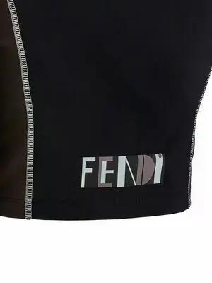 Fendi Logo-print High-neck Top