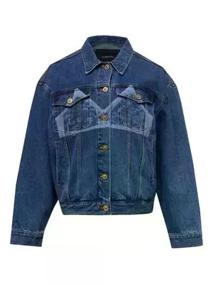PUSHBUTTON Bra Print Denim Jacket