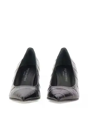 SERGIO LEVANTESI 80mm Grace Crocodile-effect Pumps